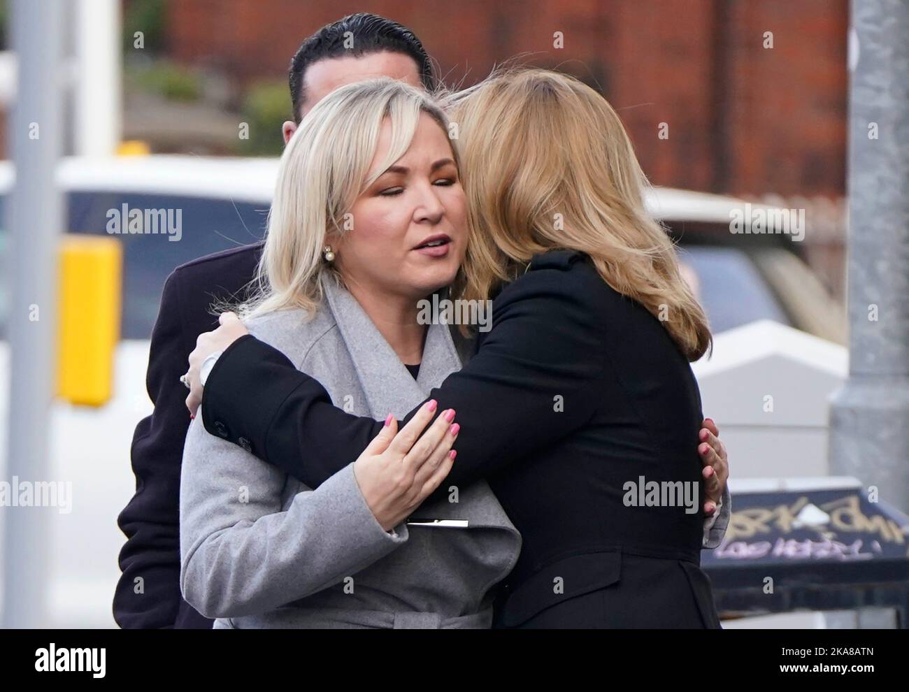 Sinn Fein vice president Michelle O'Neill (left) and Lord Mayor of ...