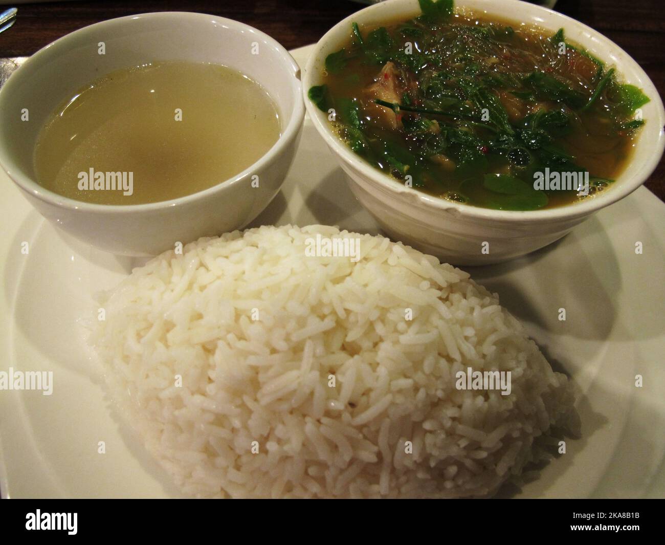 Traditional local thai northern food set lanna cuisine style served ...