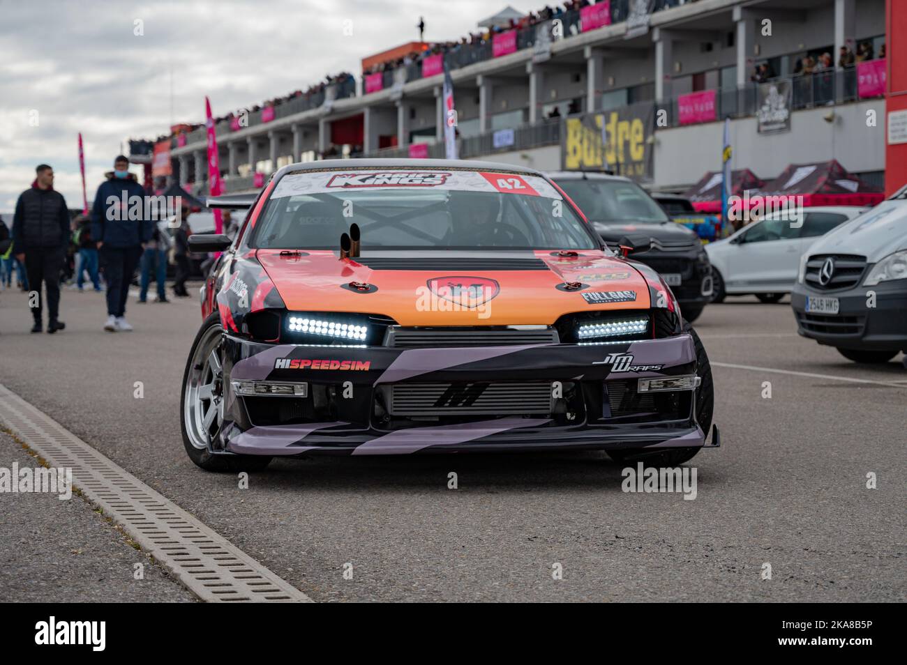 Nissan Silvia S14 on the race track Stock Photo - Alamy