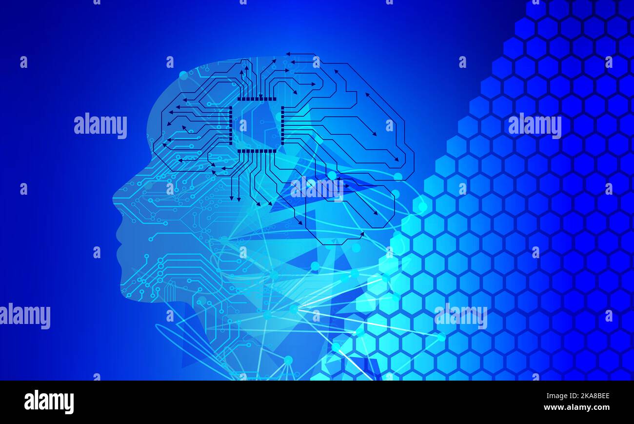 Technology mind circuit. electronic mind futuristic technology ...