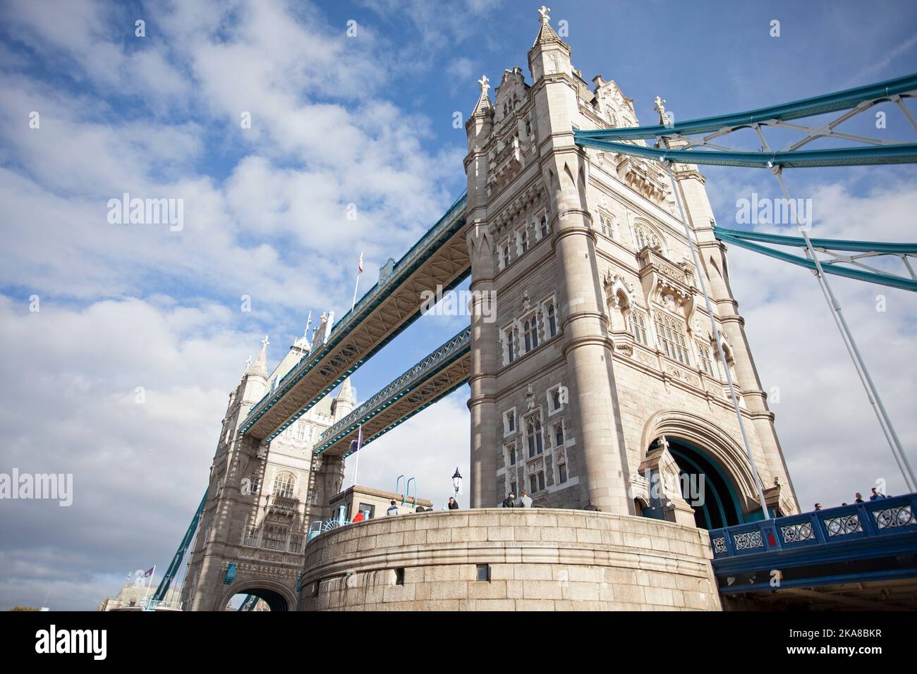 Side view of Tower Bridge. London England Stock Photo - Alamy