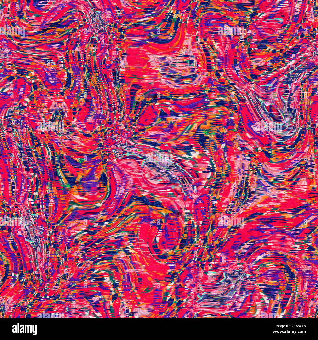 Vibrant pink distortion pattern. Bright colorful kitsch wallpaper for ...