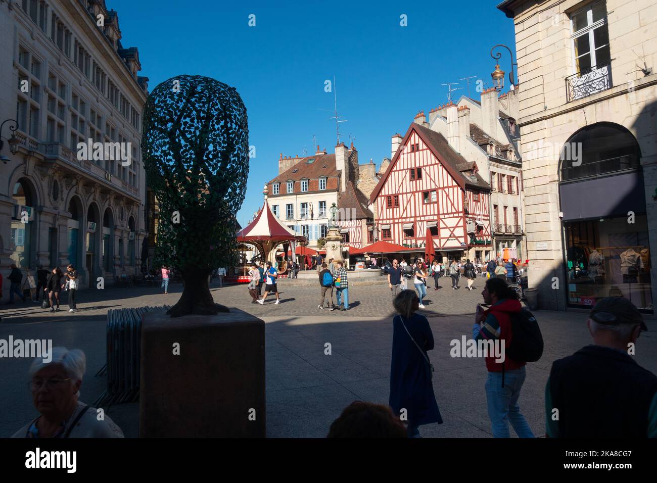 Place Francois Rude, Dijon, France Stock Photo - Alamy
