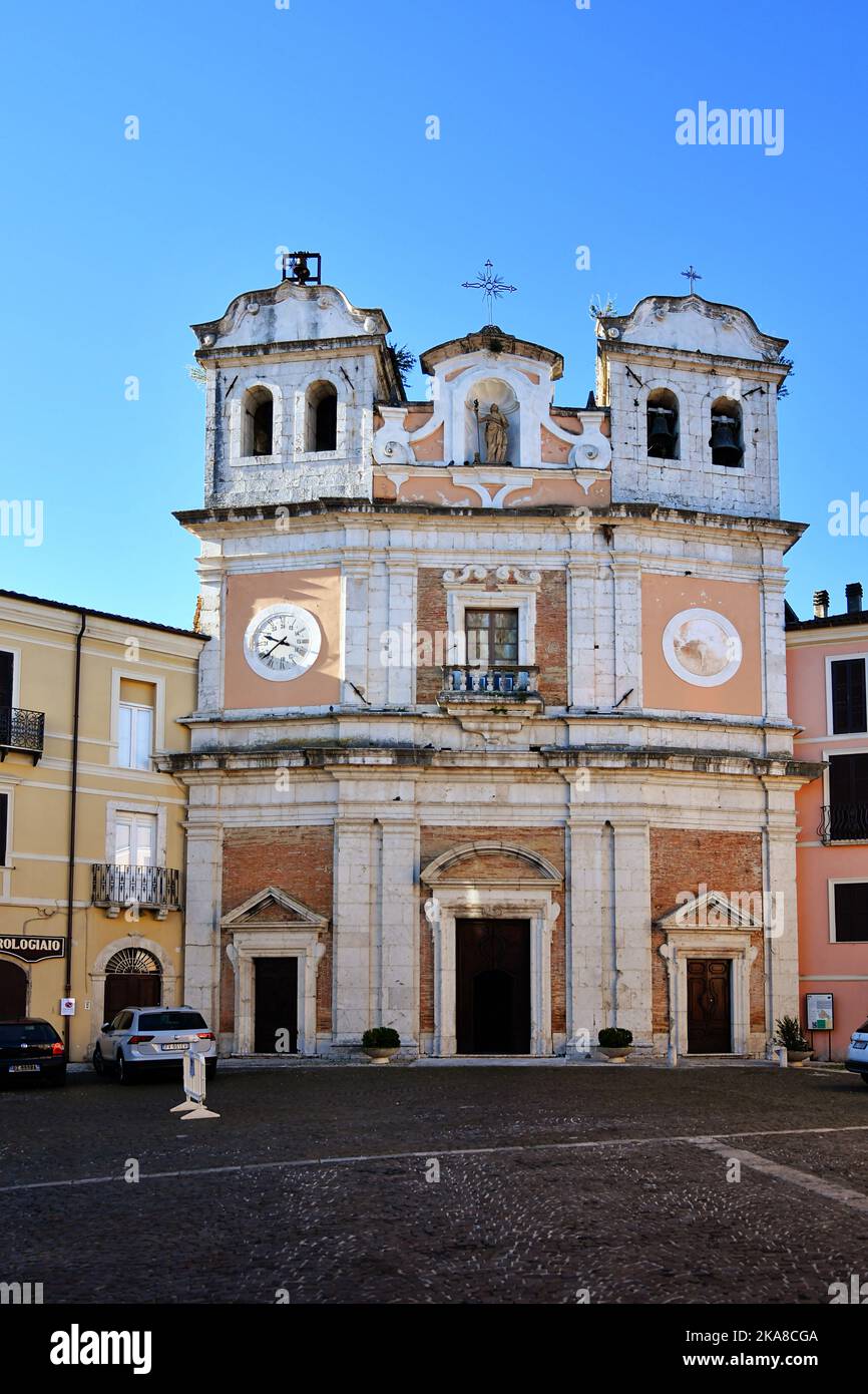 The church of Atina, a historic town in the province of Frosinone ...