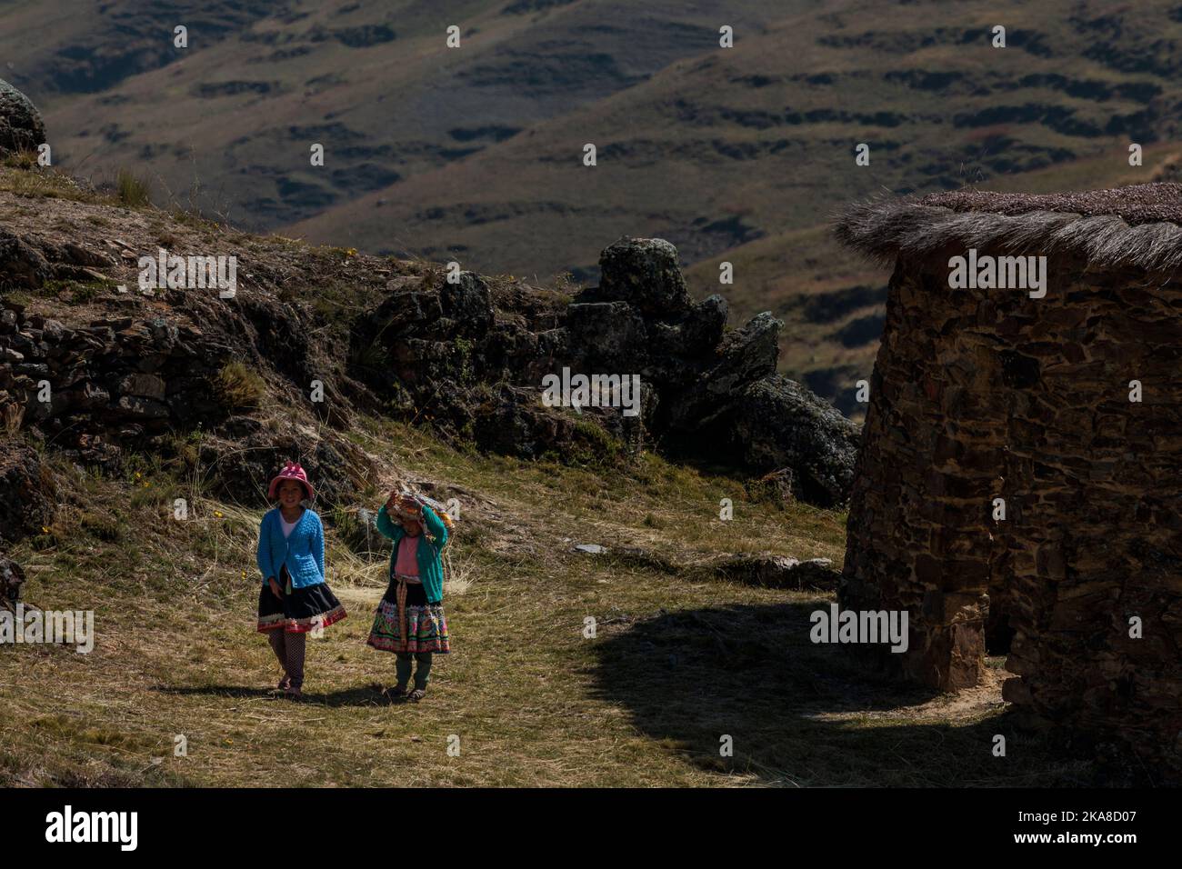 The traditional Peruvian life in the Lares Valley, Peru Stock Photo - Alamy