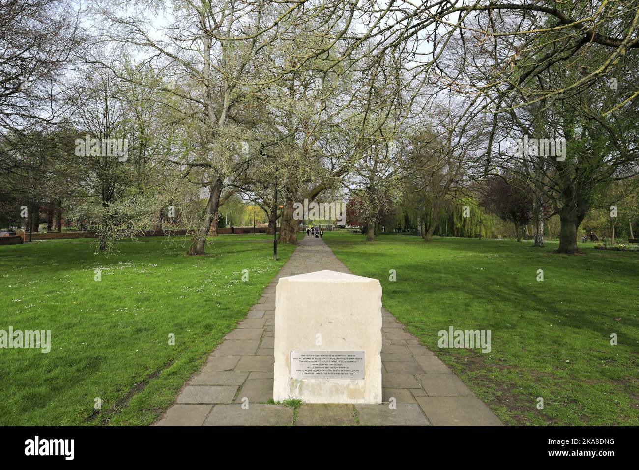 The Garden of Remembrance, Burton Upon Trent town, Staffordshire ...