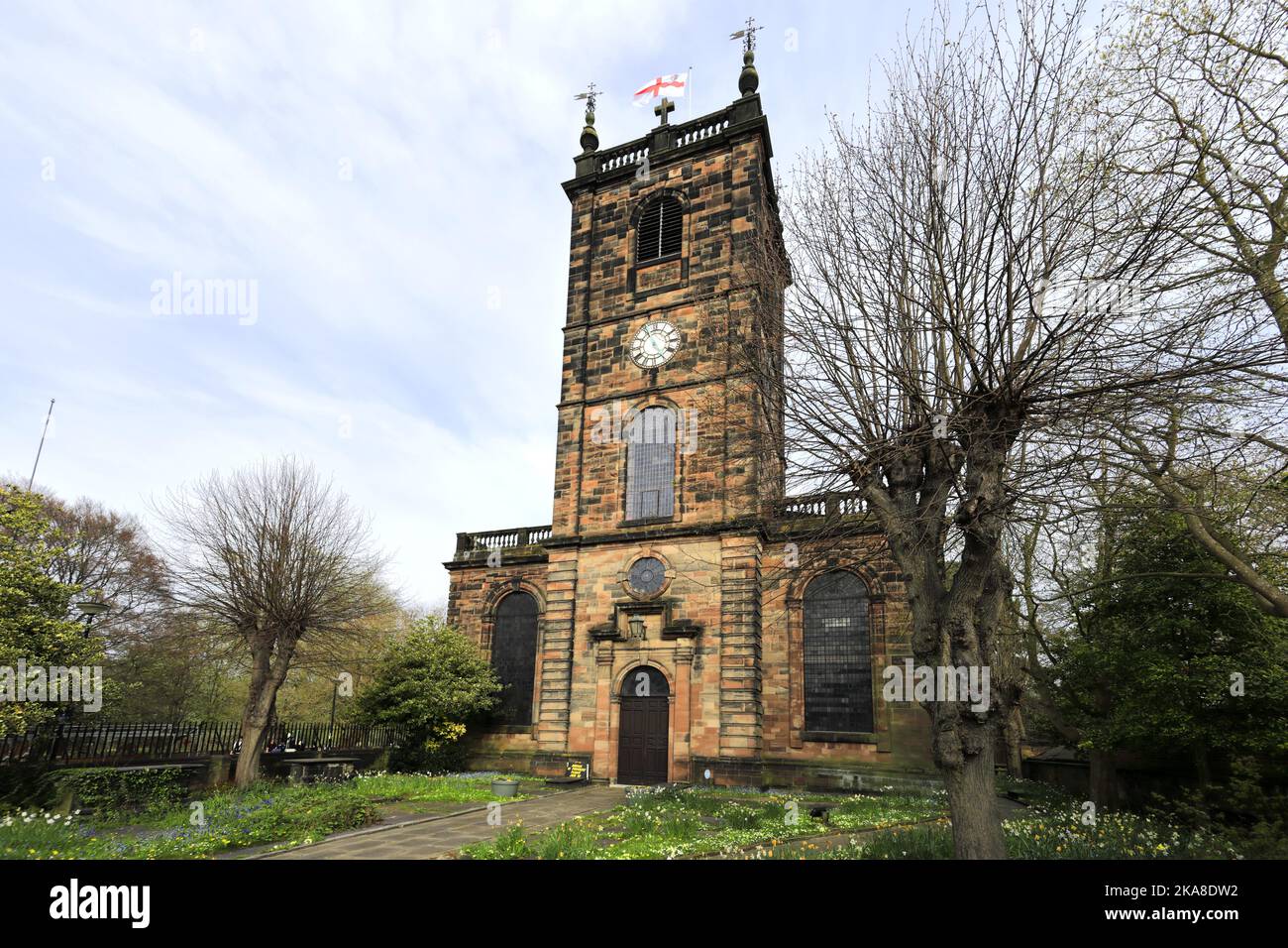 St Modwen church, Burton Upon Trent town, Staffordshire, England; UK ...