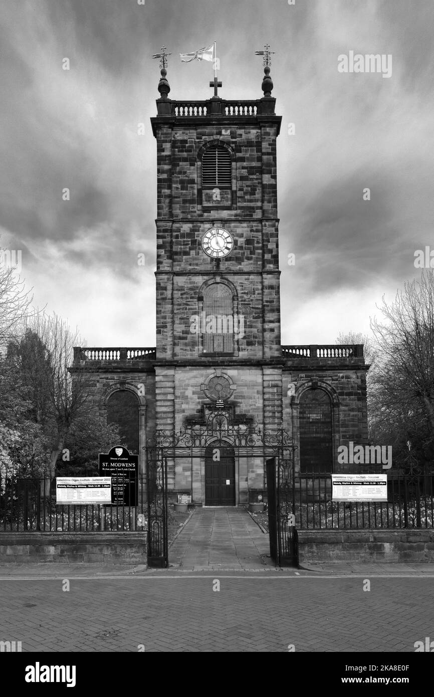 St Modwen church, Burton Upon Trent town, Staffordshire, England; UK ...