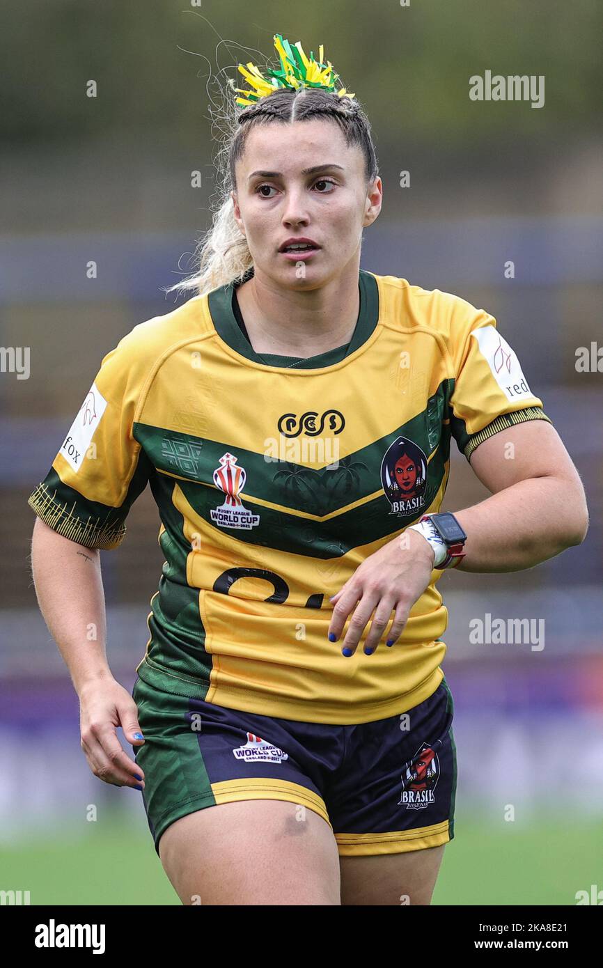 Maria Graf of Brazil during the Women's Rugby League World Cup 2021 ...