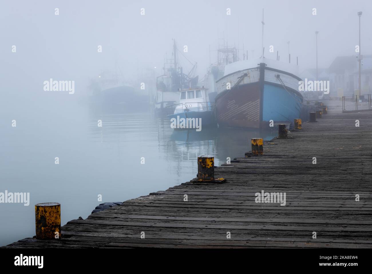 A small fishing harbour in the coastal town of Velddrift in the Western ...