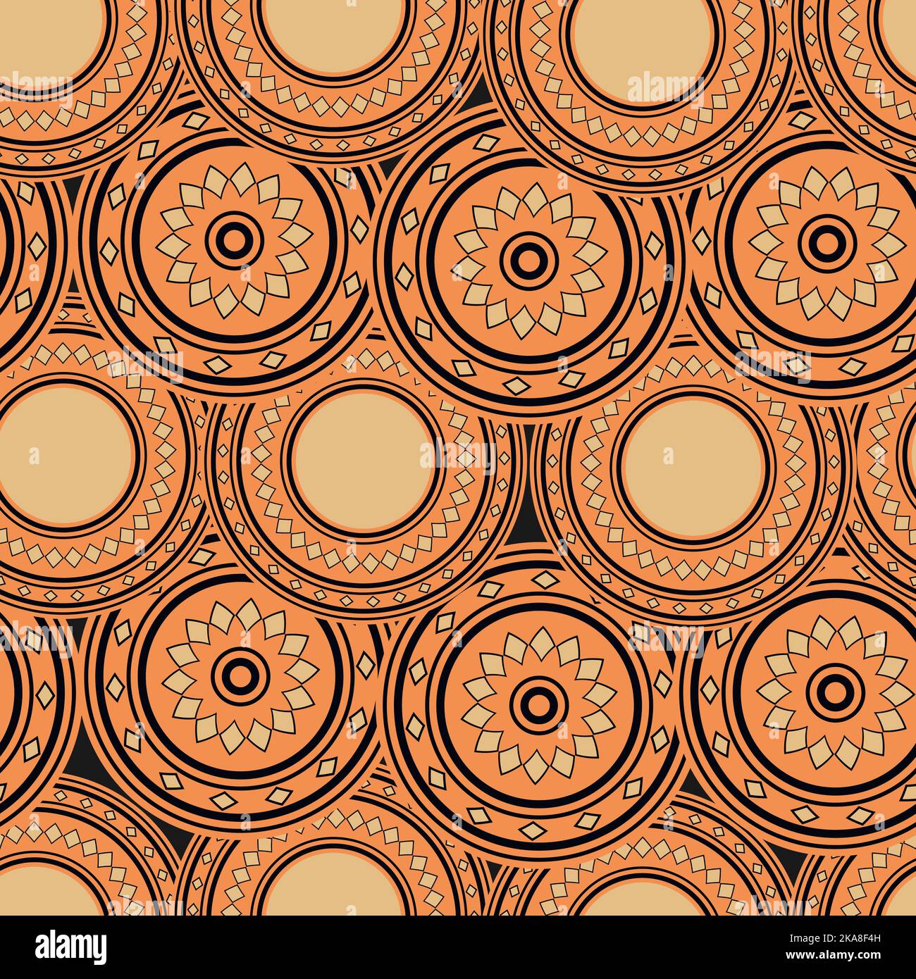Seamless pattern with geometric aboriginal ornament. Ethnic tribal ...