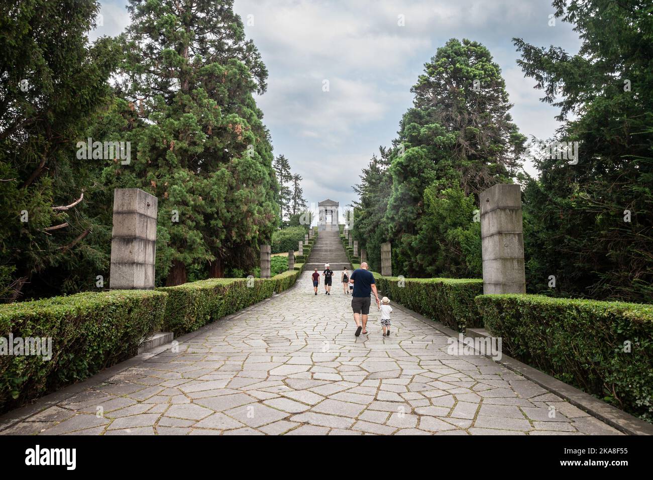 Picture of the monument to the unknown hero on Avala mountain in ...
