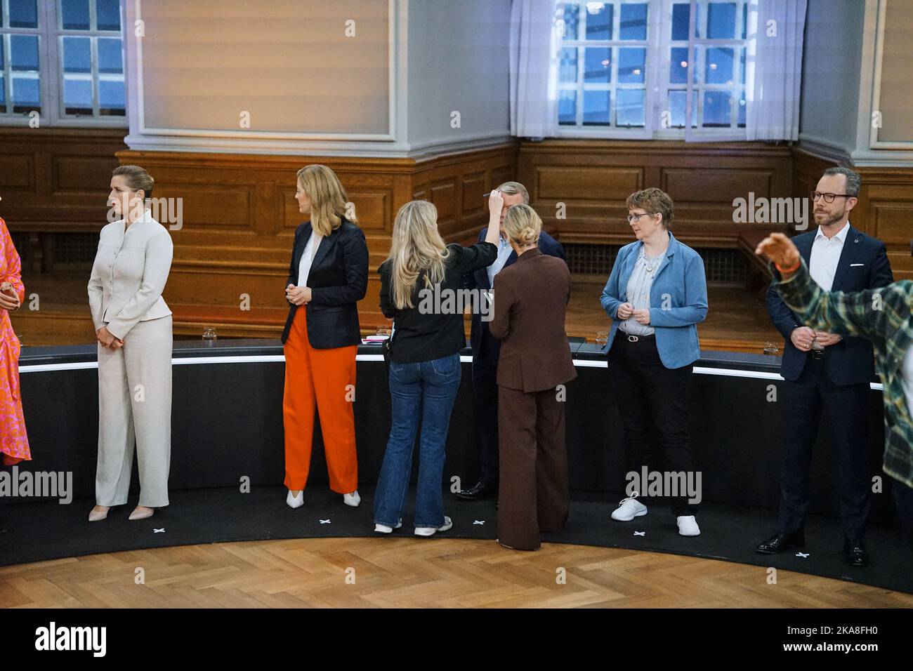 October 31, 2022, Copenhagen, Denmark: Red bloc members and Danish PM ...