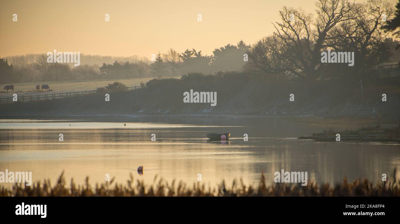 River Alde at high tide, near Snape, Suffolk Stock Photo - Alamy