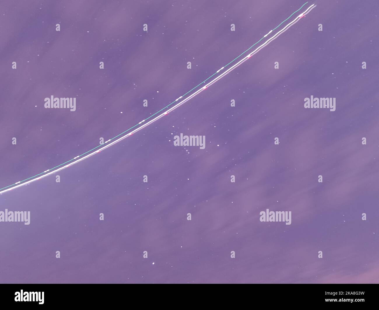 A view of shining stars in purple sky with lines Stock Photo - Alamy