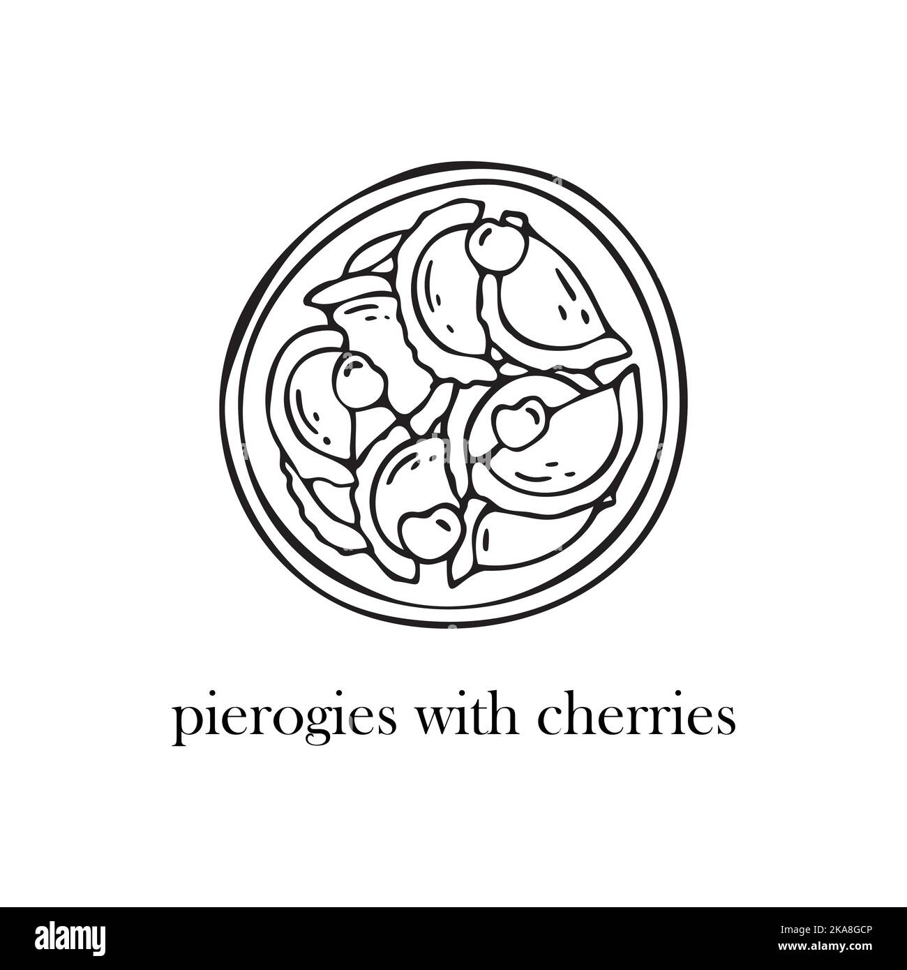 Pierogies Stock Vector Images - Alamy