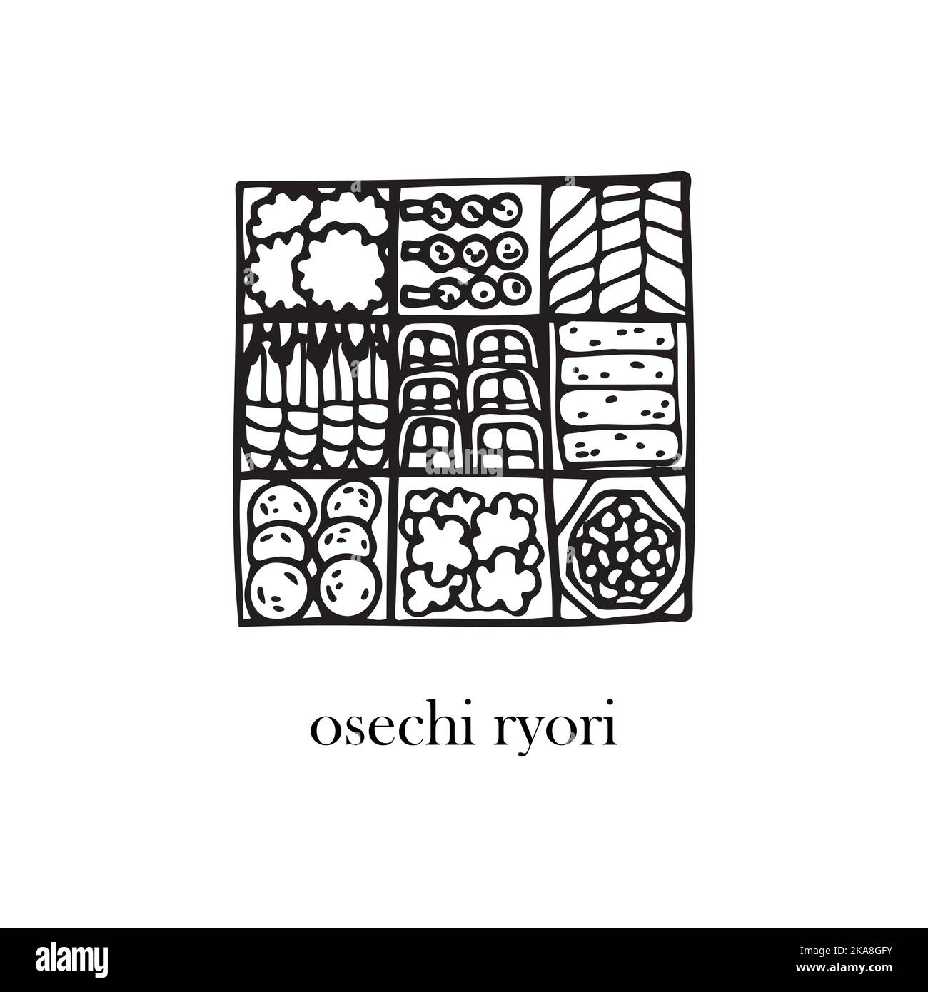 Osechi cuisine Stock Vector Images - Alamy