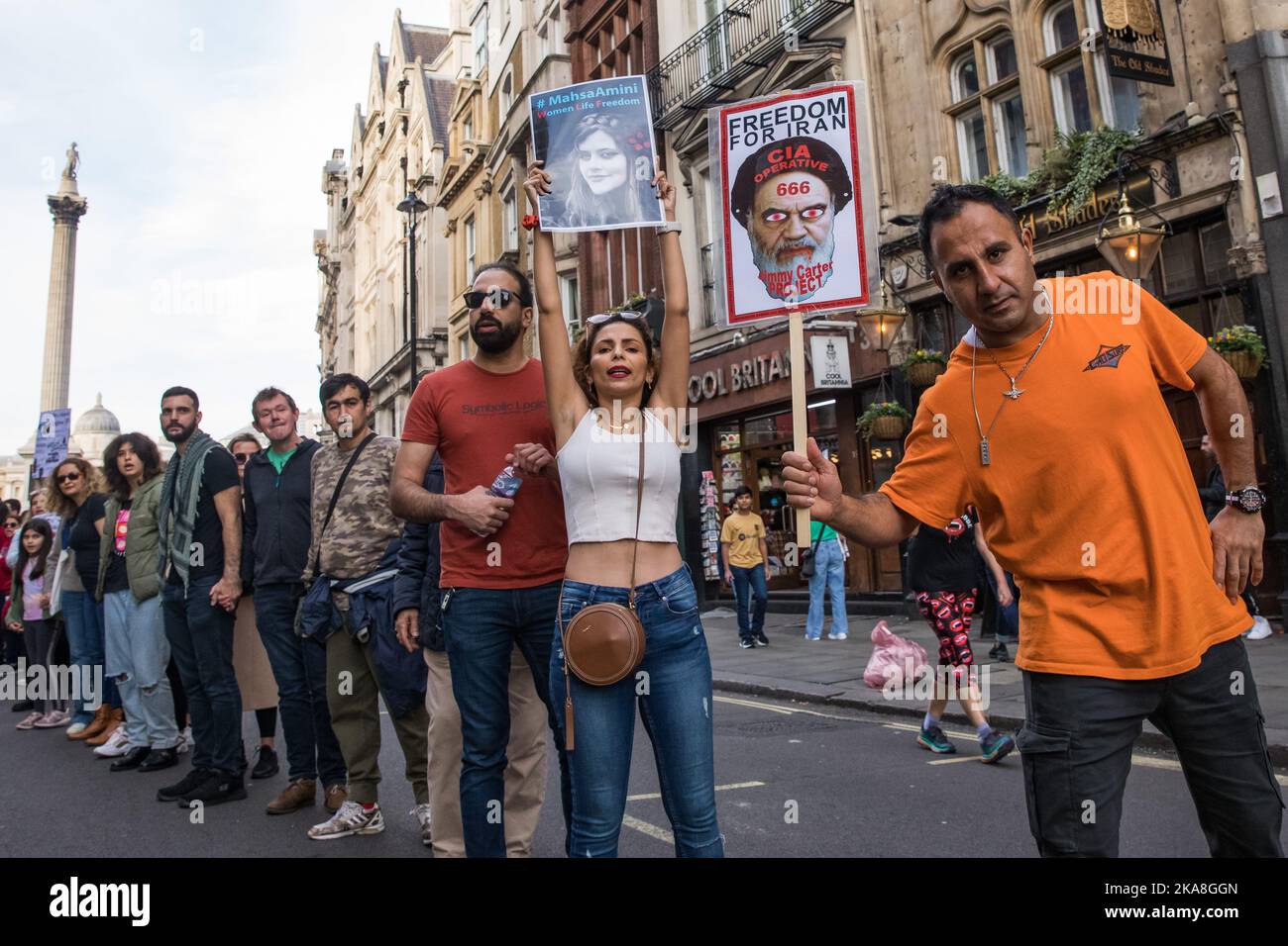 Iran regime change protest london hi-res stock photography and images ...