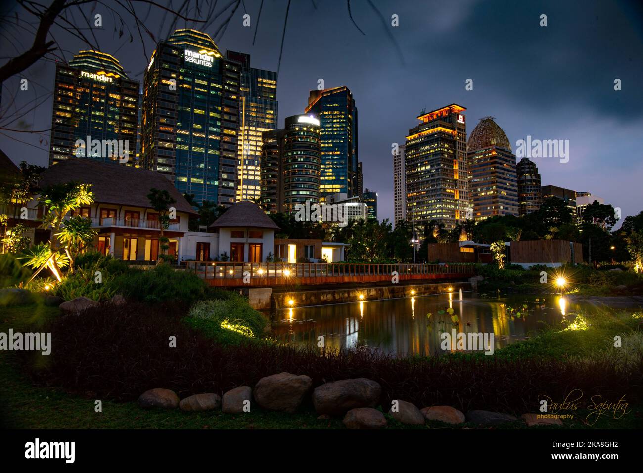 A beautiful shot of Jakarta at night Stock Photo - Alamy