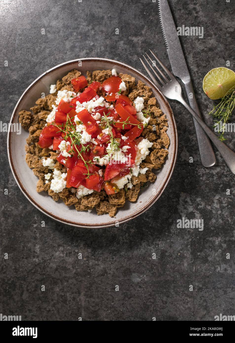 Dakos salad crete hi-res stock photography and images - Alamy