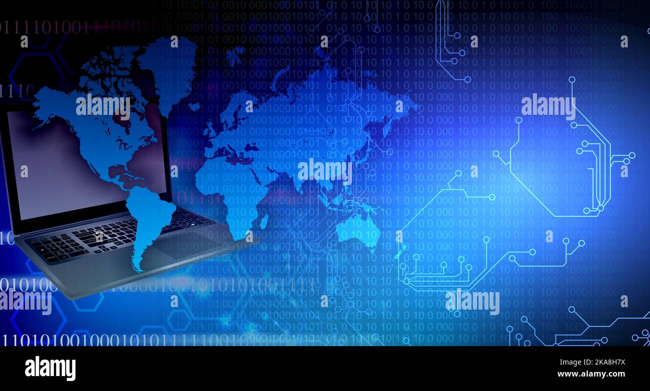 High speed. world map abstract technology background concept.Speed ...