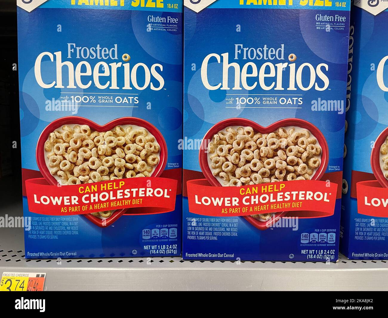 Cheerios supermarket shelf hi-res stock photography and images - Alamy