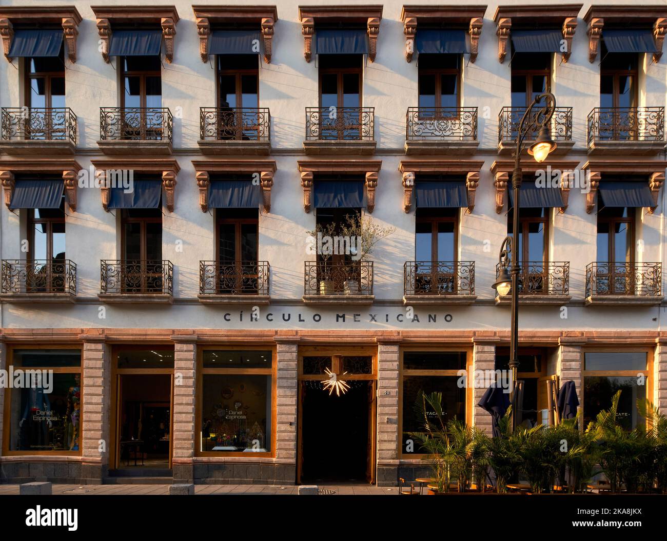 Main facade from street. Circulo Mexicana, Mexico City, Mexico ...