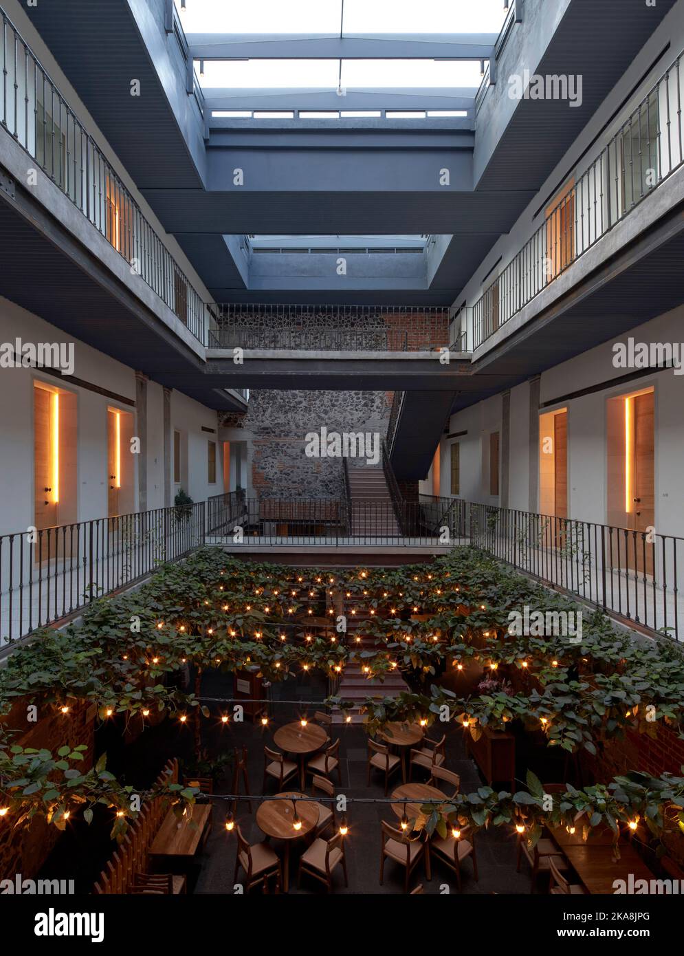 3rd floor inner courtyard. Circulo Mexicana, Mexico City, Mexico ...