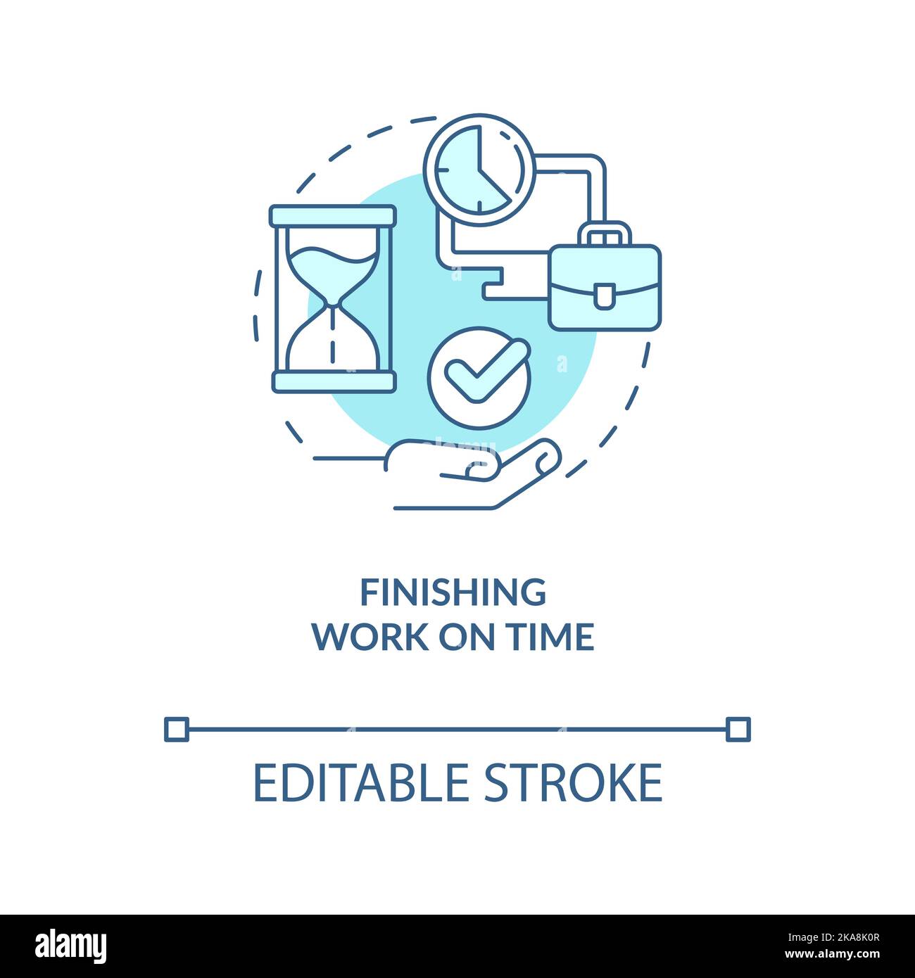 Finishing work Stock Vector Images - Alamy