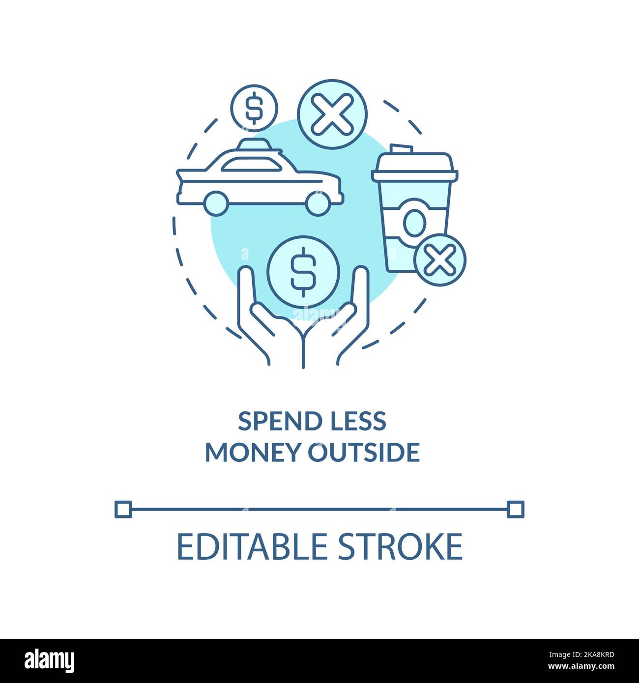 Money habit Stock Vector Images - Alamy