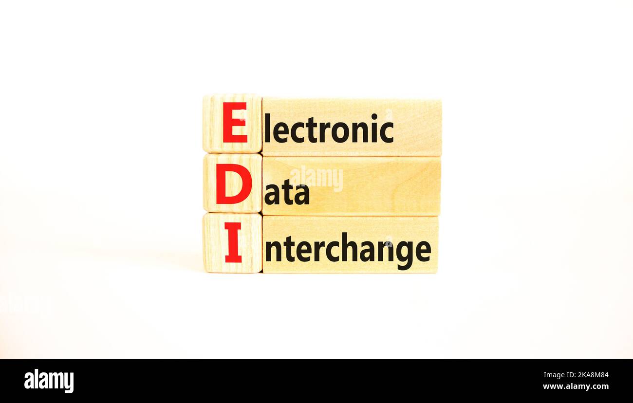 EDI electronic data interchange symbol. Concept words EDI electronic ...