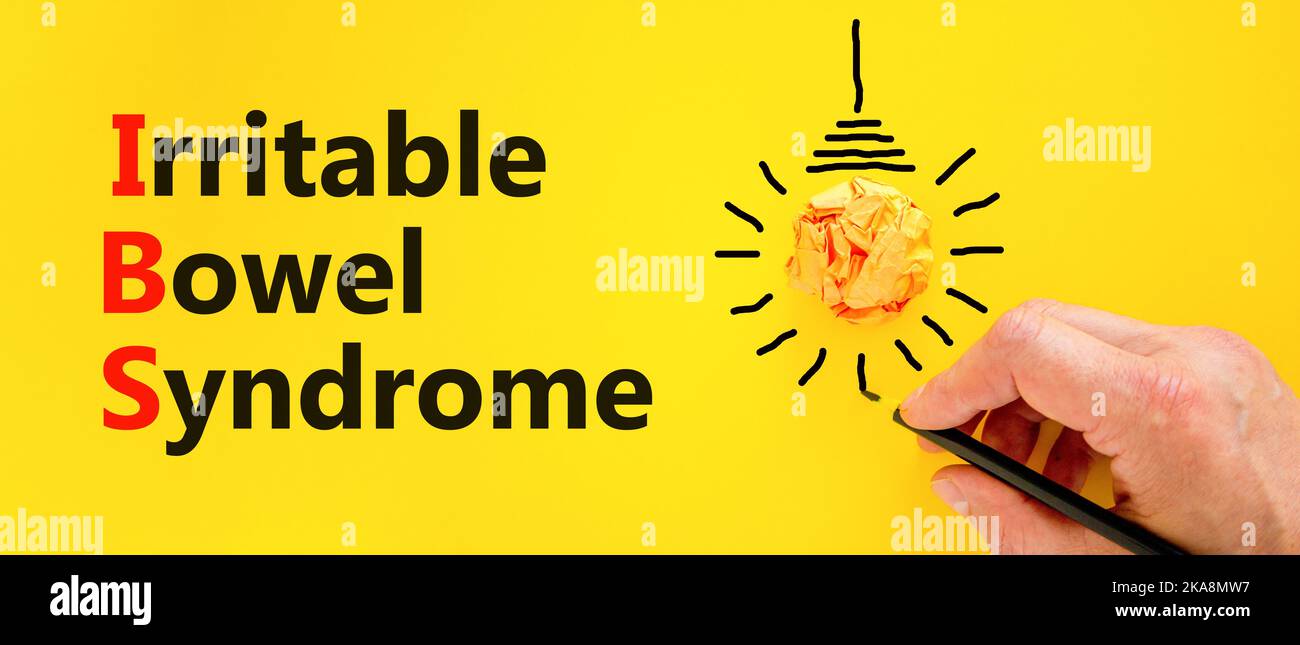 IBS irritable bowel syndrome symbol. Concept words IBS irritable bowel ...