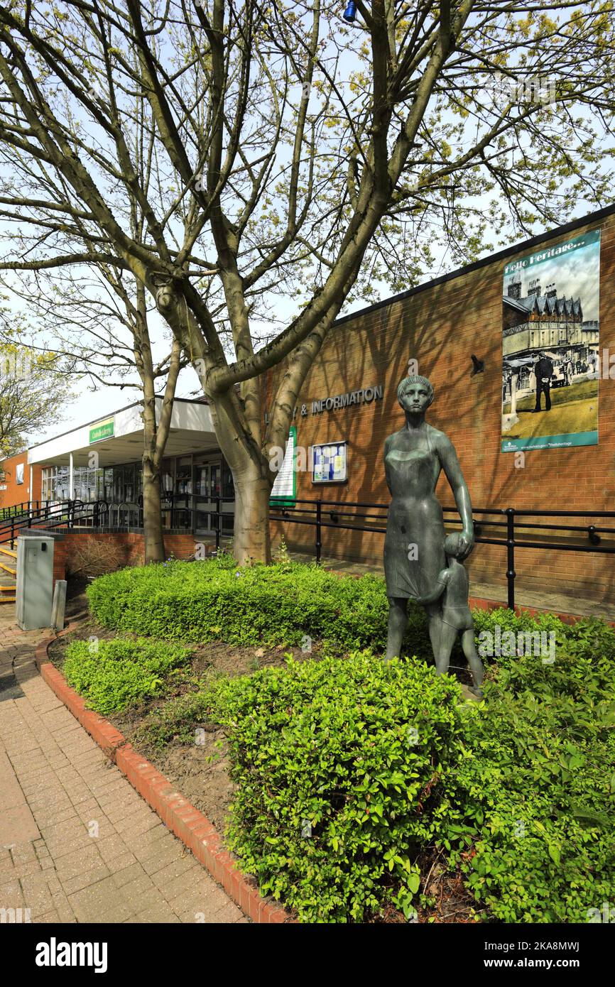 View over the Coalville library, Leicestershire, England, UK Stock ...