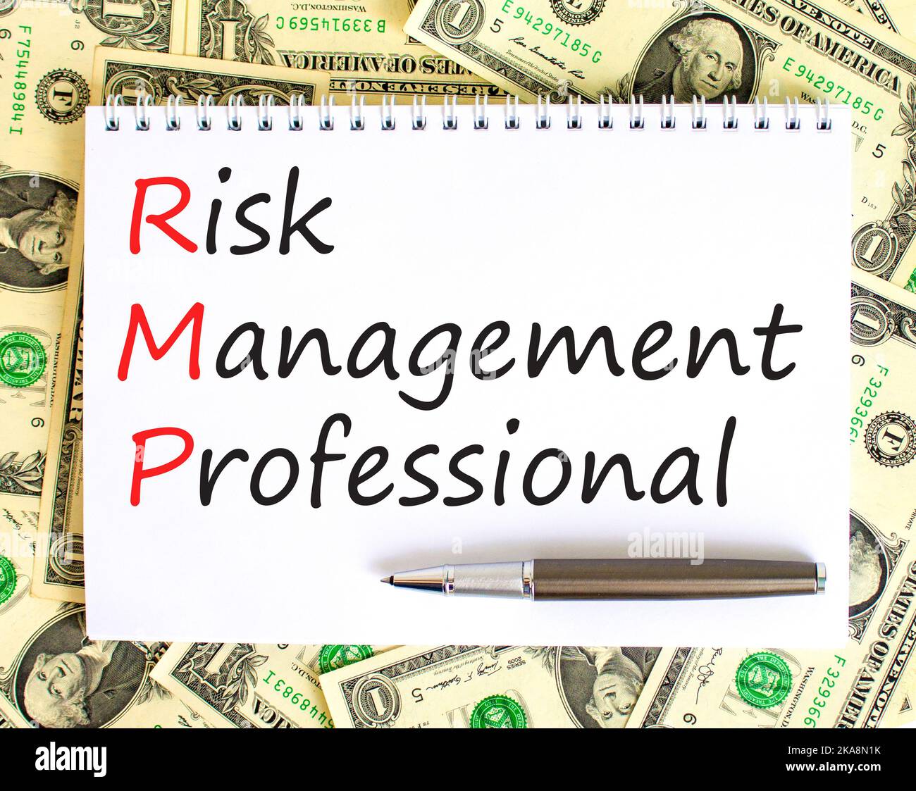 RMP risk management professional symbol. Concept words RMP risk ...