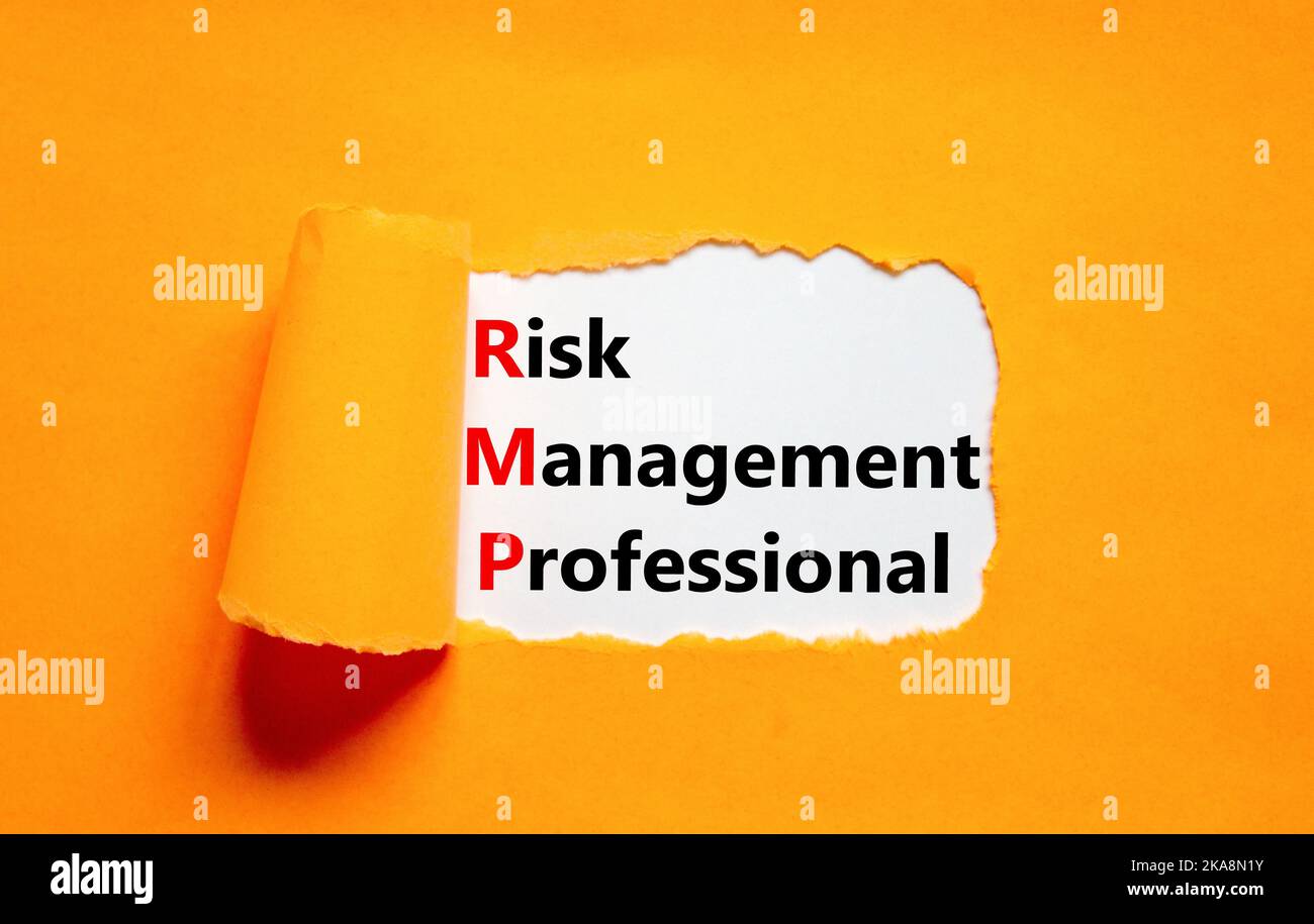RMP risk management professional symbol. Concept words RMP risk ...
