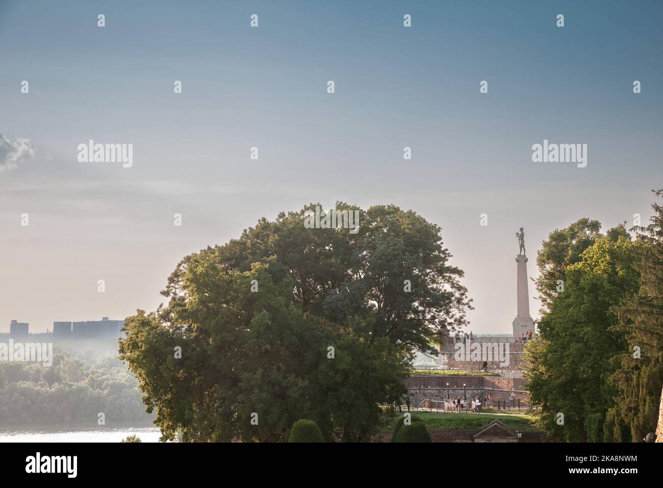 Picture of the iconic victory statue seen on Belgrade's fortress ...