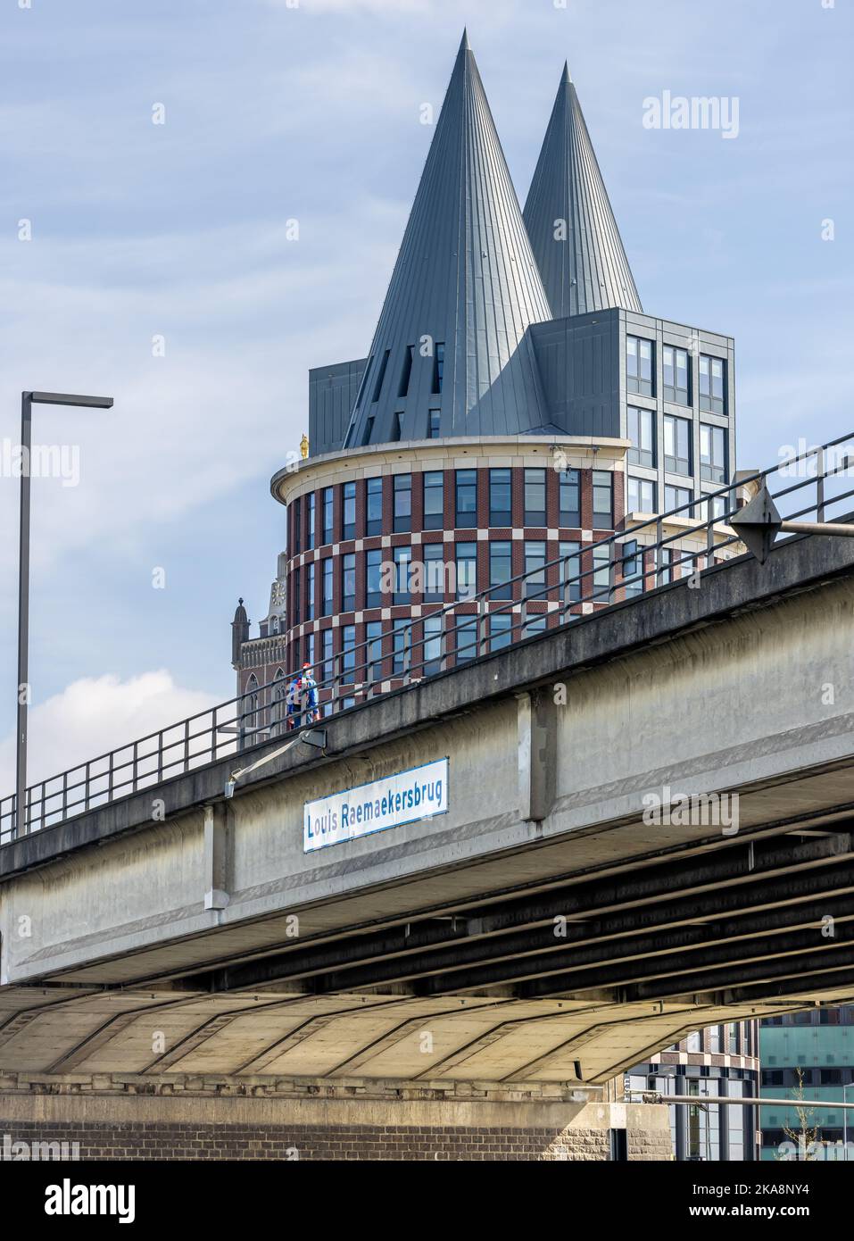 A vertical shot of the Louis Raemaekers bridge otherwise called De ...