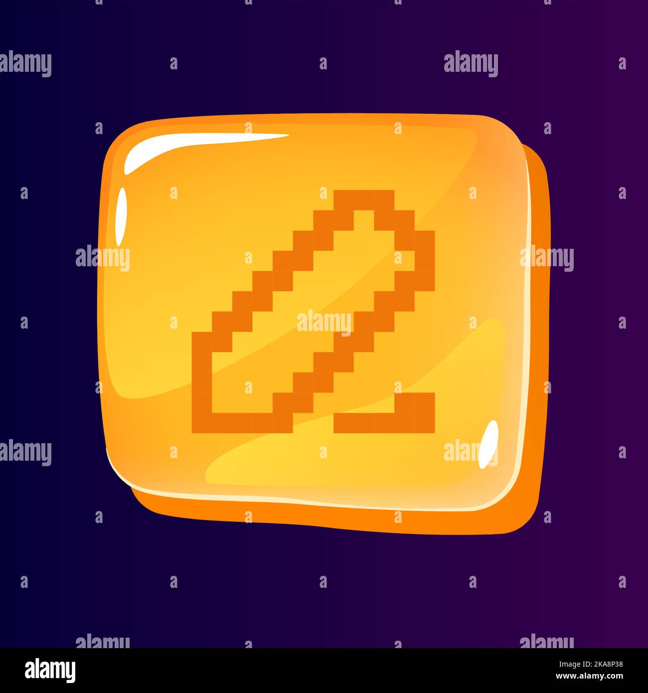 Text correction glossy ui button with pixelated icon Stock Vector Image & Art - Alamy