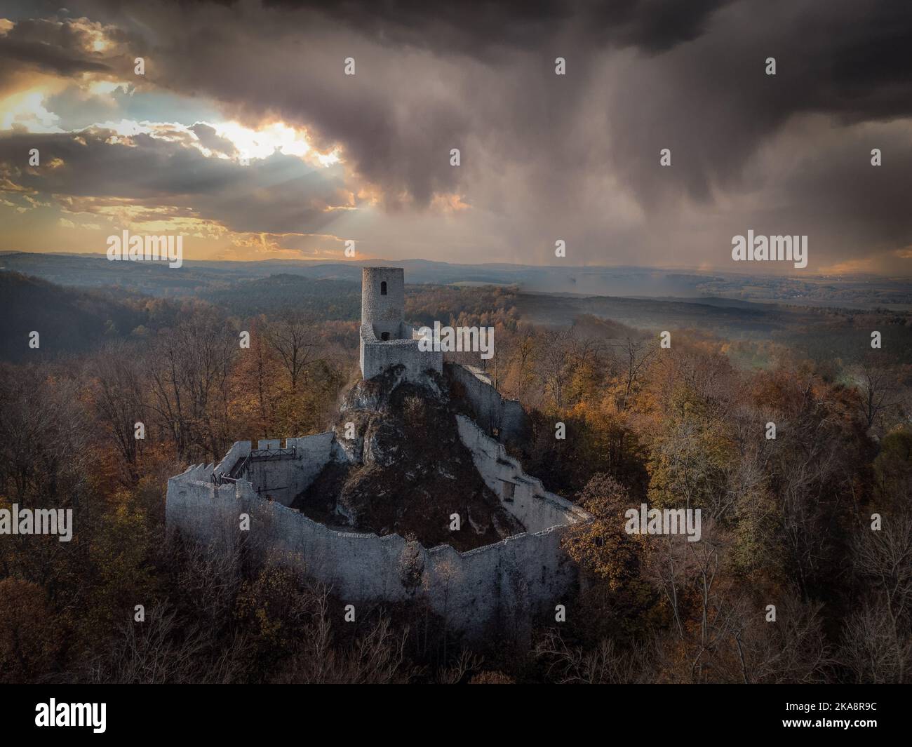 Castle ruins in the town of Smolen, Poland Stock Photo - Alamy