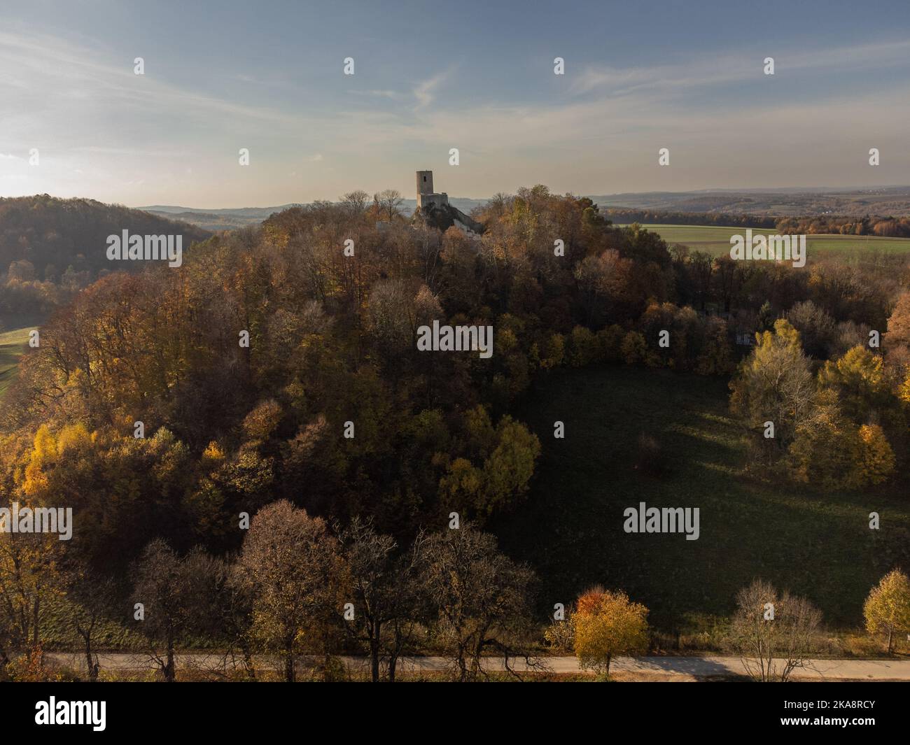 Castle ruins in the town of Smolen, Poland Stock Photo - Alamy