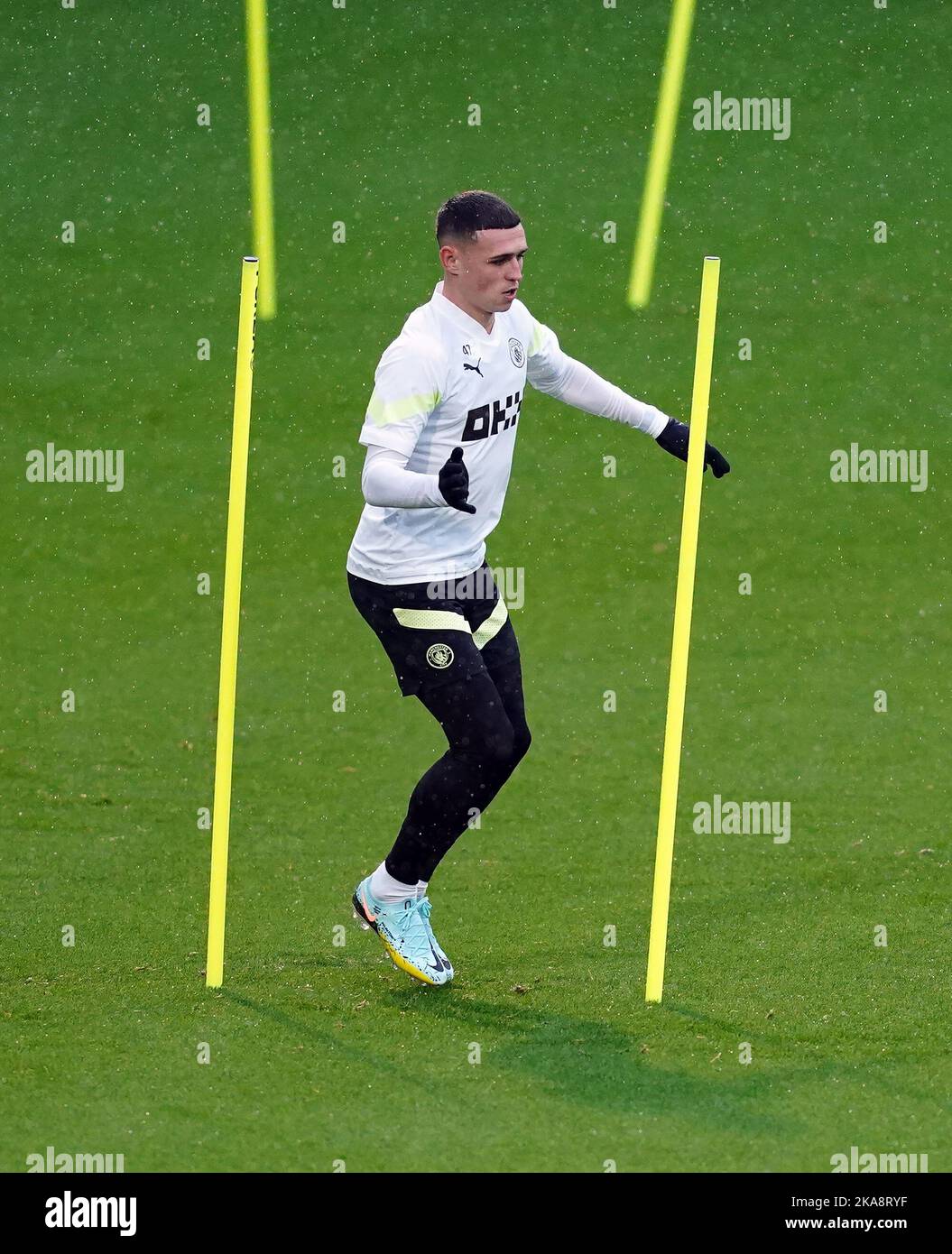 Manchester City's Phil Foden during a training session at the City ...