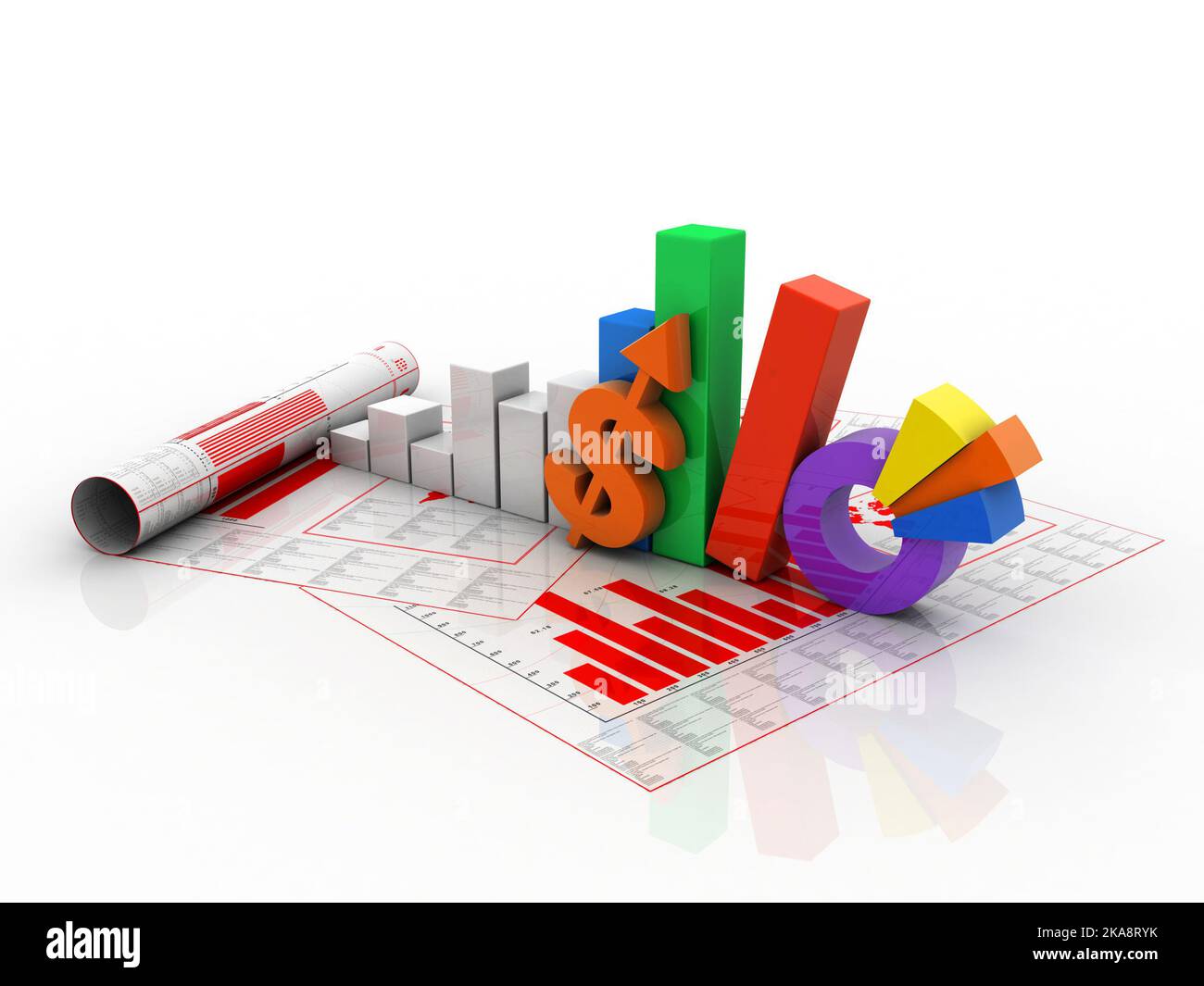 3d rendering Stock market online business concept Stock Photo - Alamy