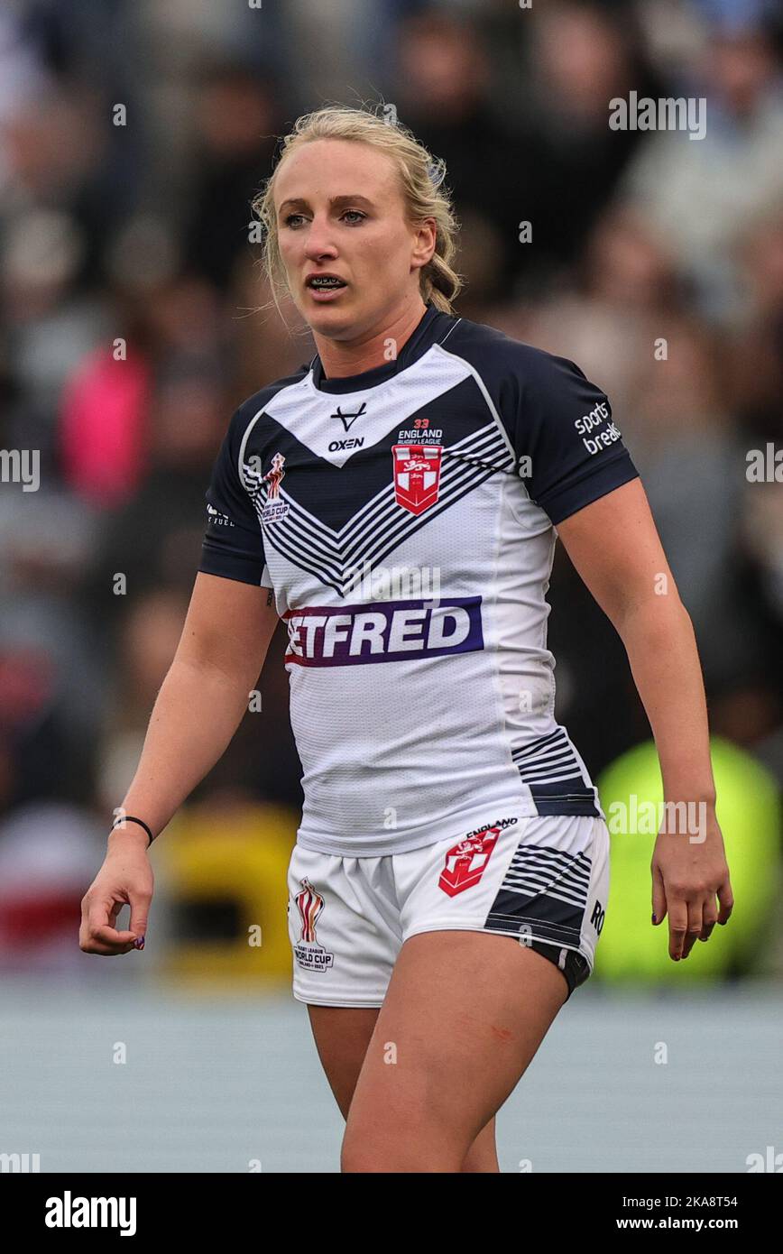 Jodie Cunningham England during the Women's Rugby League World Cup 2021 ...