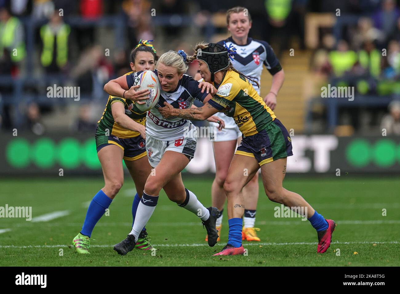 Jodie Cunningham England in action during the Women's Rugby League ...