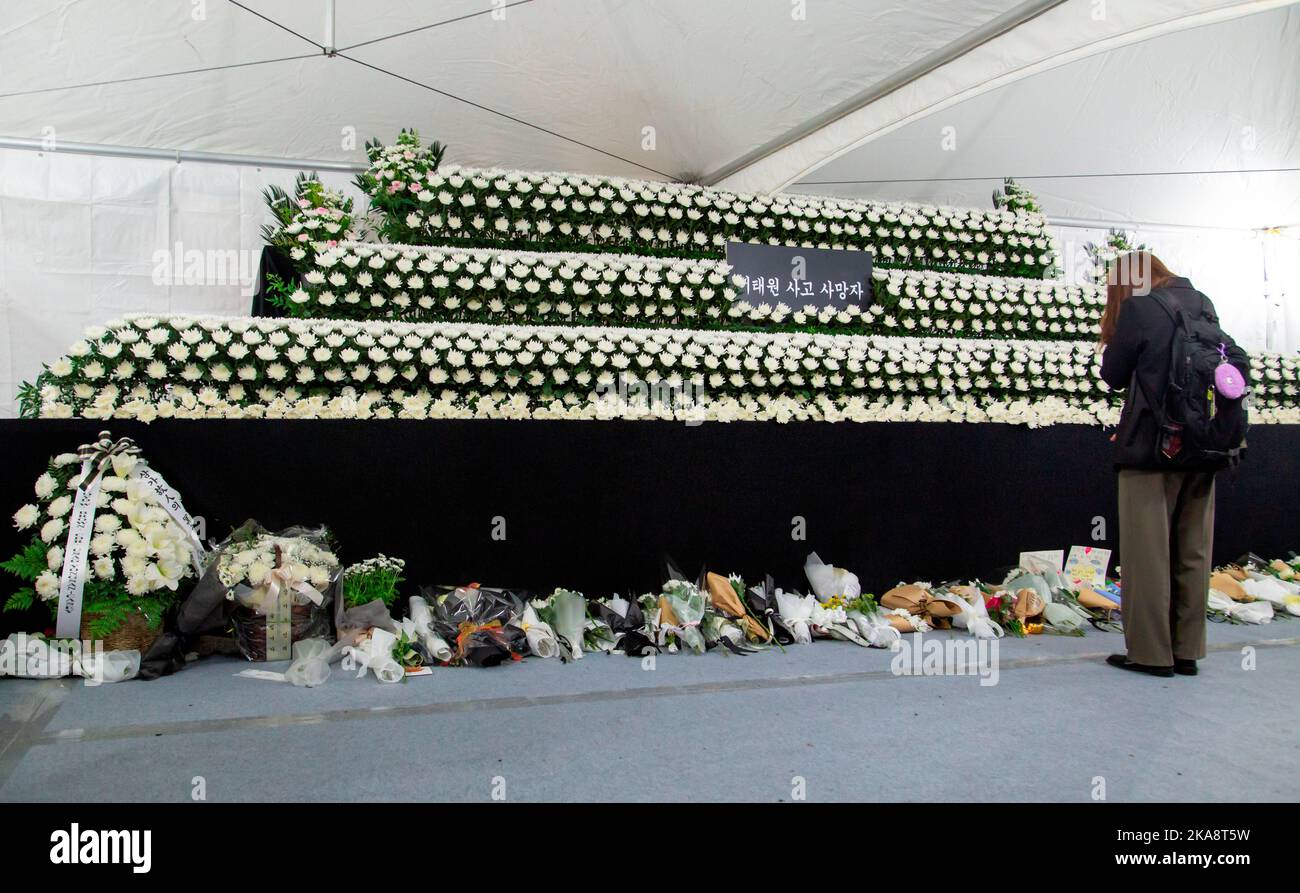 Halloween tragedy in Seoul's Itaewon district, October 31, 2022 : A ...