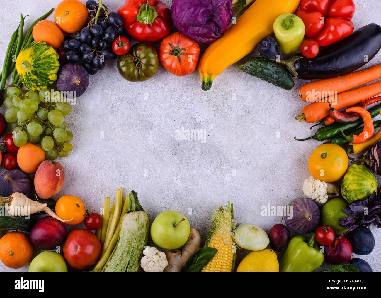 Rainbow Of Fruits And Vegetables