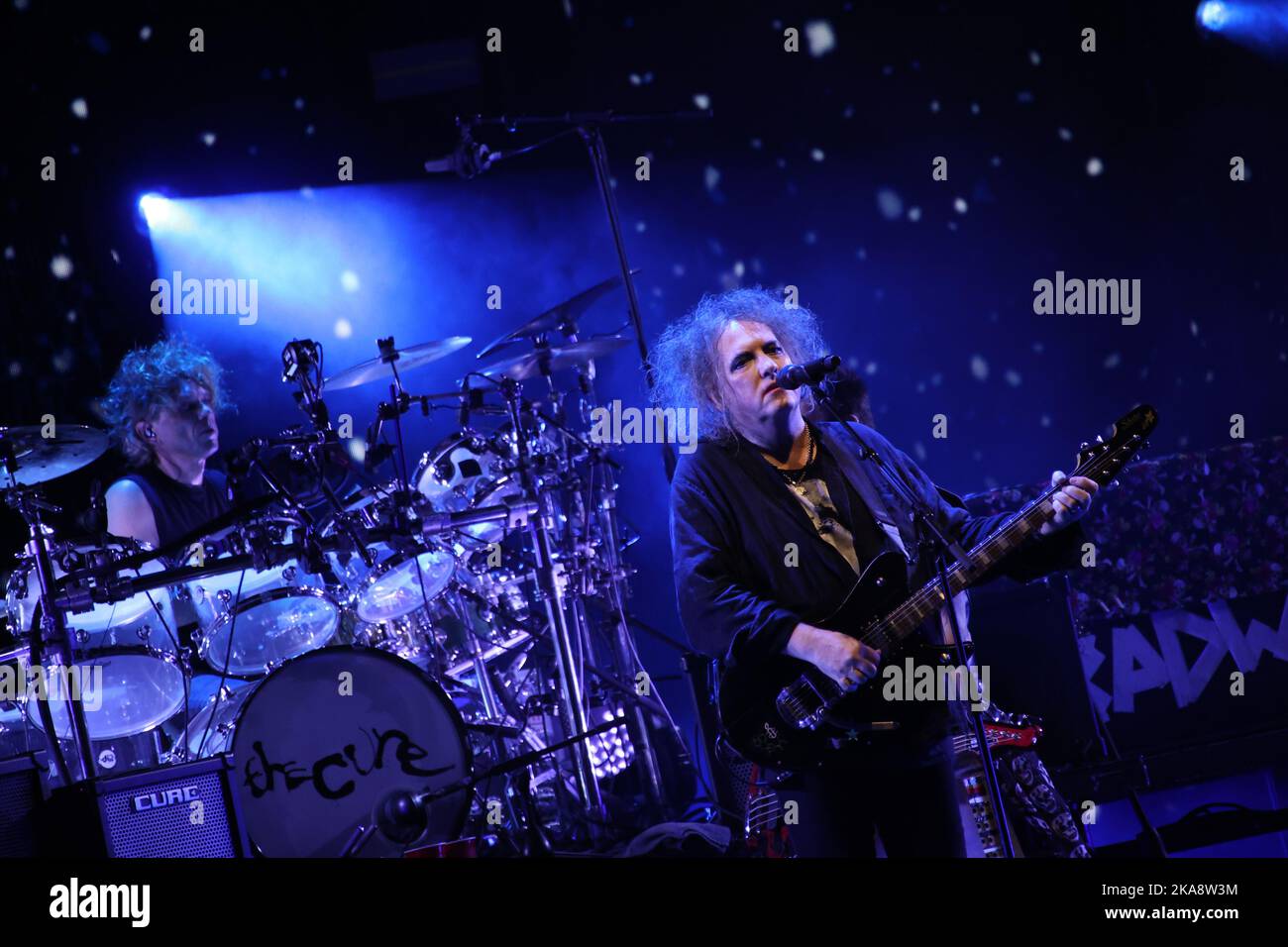 British band The Cure with the front man Robert Smith during their ...