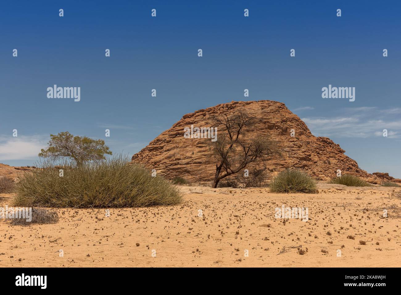 Landscape Spitzkoppe Mountain - bald granite peak in Erongo, Namibia ...