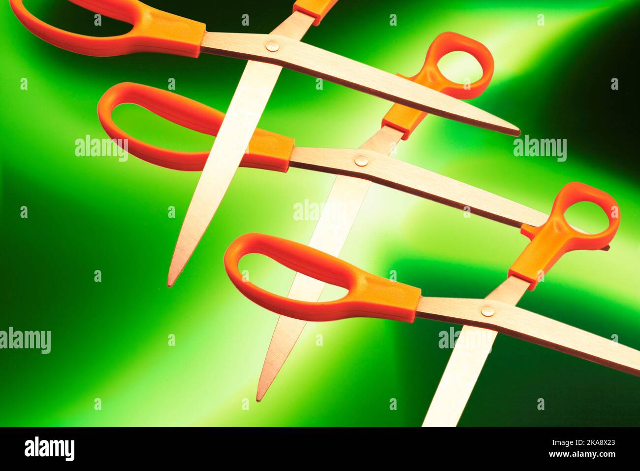 Three pairs of scissors hi-res stock photography and images - Alamy