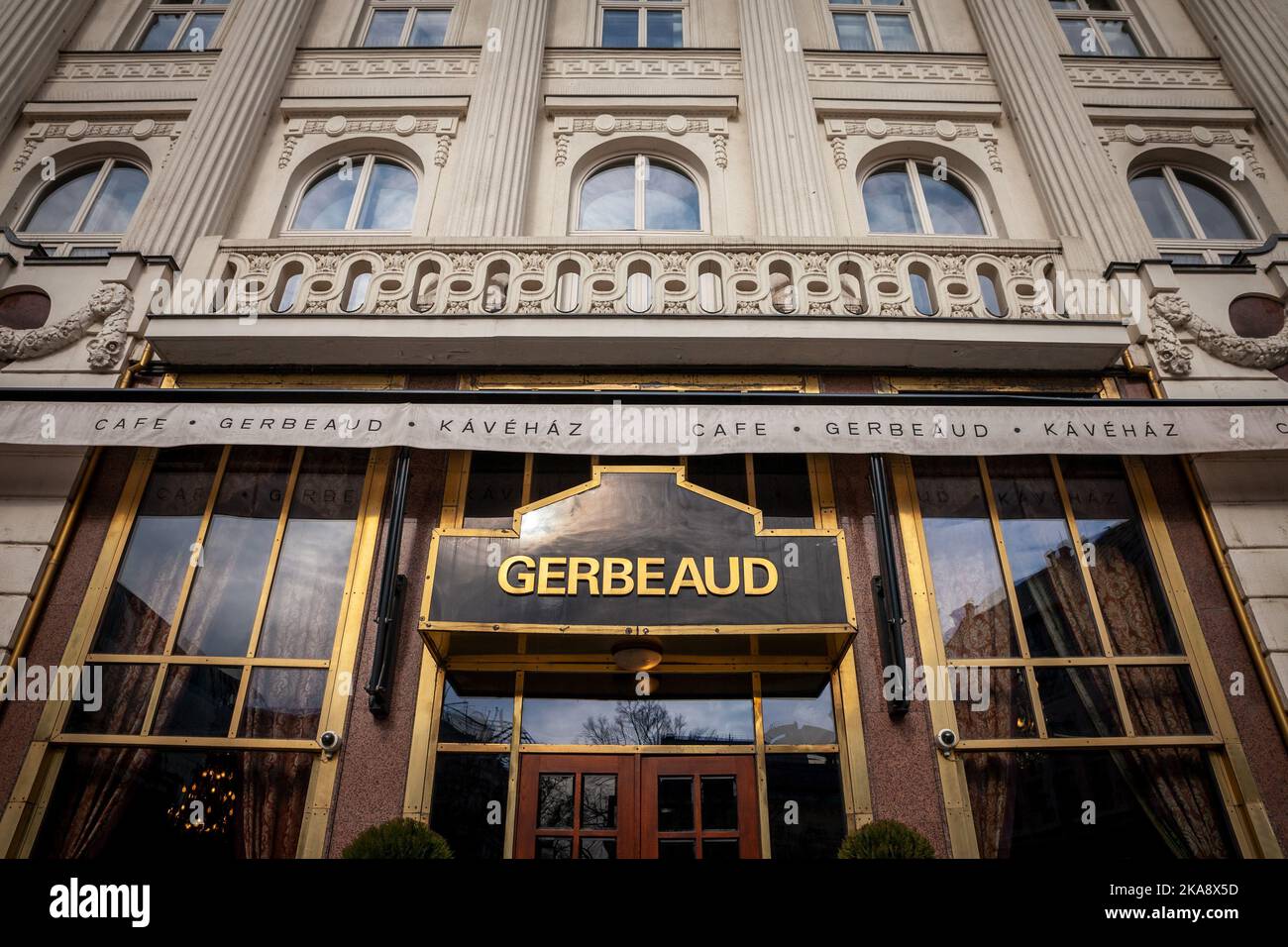 Picture of the main entrance to cafe gerbeaud in budapest, hungary ...